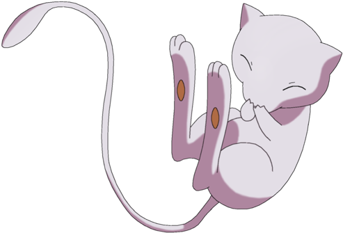 Pokemon Png Mew Transparent - Mew Pokemon (500x396), Png Download