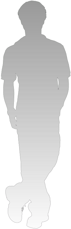 The Shadow Men Stand With Their Legs Crossed And Their - Person Shadow ...