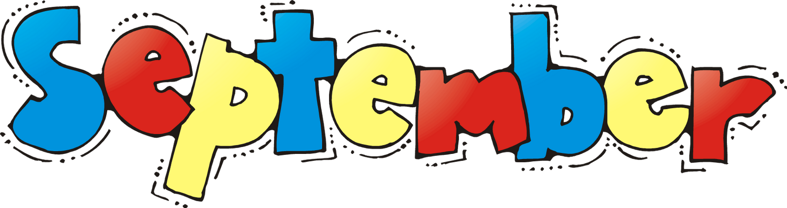 September Png Transparent Image - September Month Clip Art (1600x423 ...