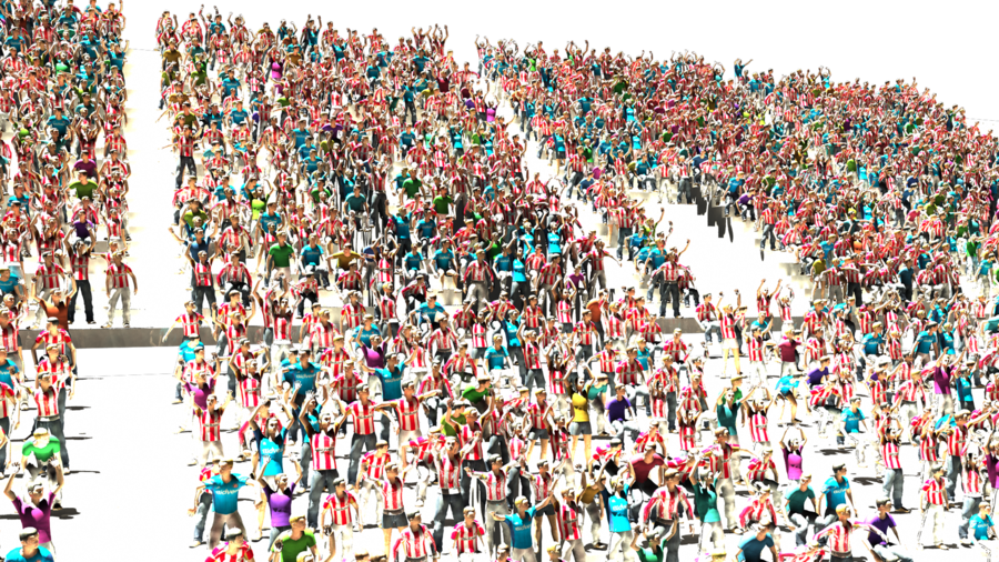 Crowd Clipart Crowd Simulation Miarmy - Crowd (900x506), Png Download
