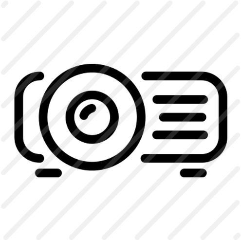 Projector Icon - Circle (500x500), Png Download