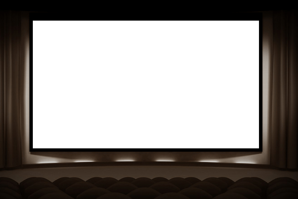 Movie Theater Screen Png - Projection Screen (1008x676), Png Download