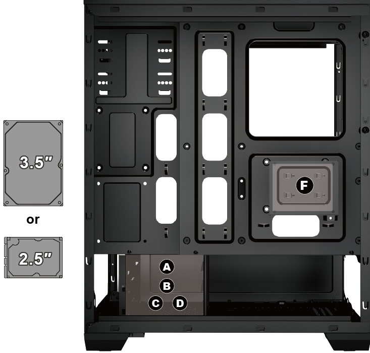 Download 5”hdd X3 - Gabinete Azza Crimson 211 | Transparent PNG ...