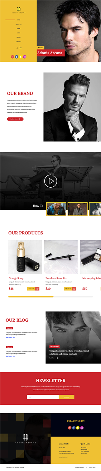 Masculine Graphic Design