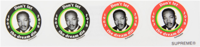 Supreme Mlk Sticker - Supreme (1024x1024), Png Download