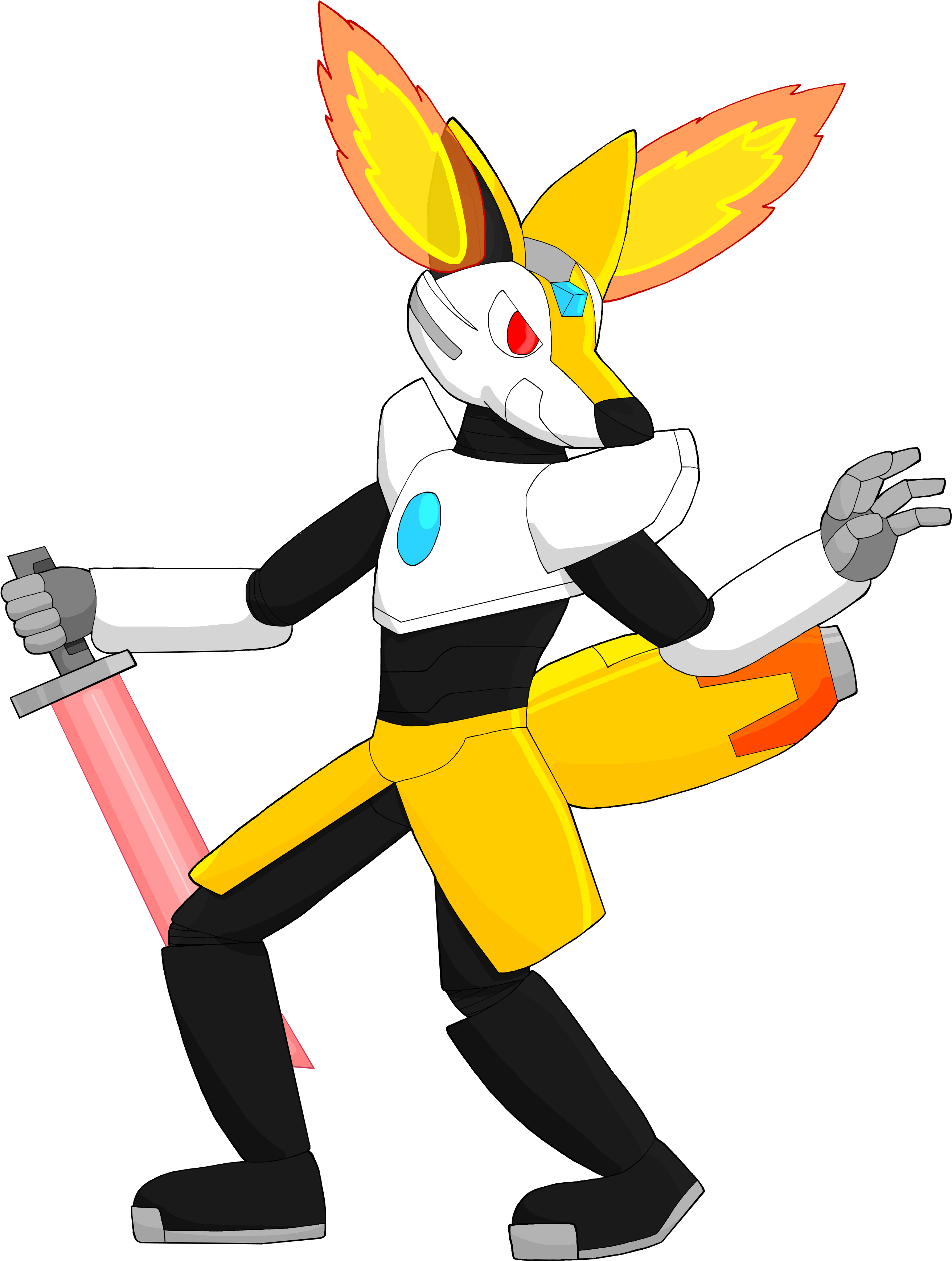 Download [com] Scorch The Braixen Pokéroid - Braixen | Transparent PNG ...