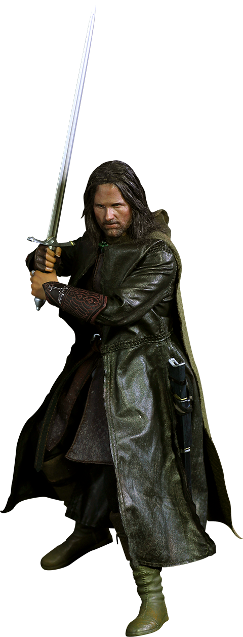 Aragorn Png - Lord Of The Rings Aragorn Figure (480x1257), Png Download