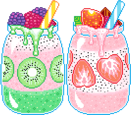 Parfait Pixel Art (500x456), Png Download