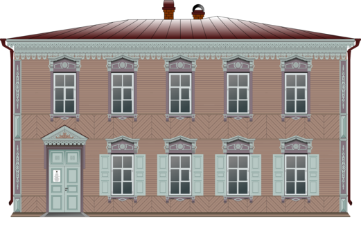 House Building Home Apartment Window - Clip Art (521x340), Png Download