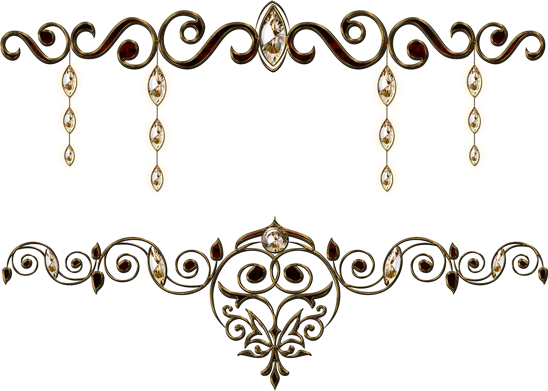 Corner Decorative With Dimmond - Decorative Corners (2000x1542), Png ...