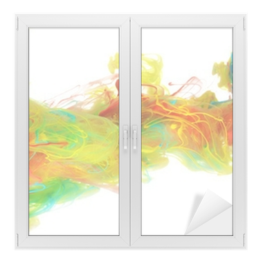 Colorful Ink In Water Window & Glass Sticker • Pixers® - Modern Art ...