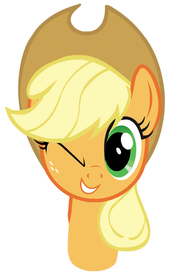 Download Applejack, Official, One Eye Closed, Safe, Simple Background ...