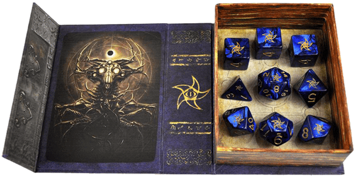 Blue Star Elder Sign Polyhedral Set - Elder Sign (700x700), Png Download