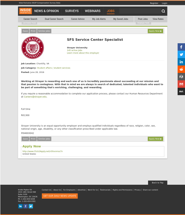 Strayer University (600x900), Png Download