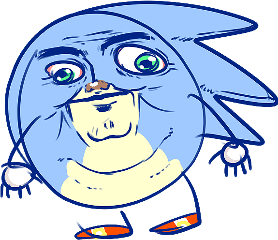 1034 - Small Sanic (574x574), Png Download