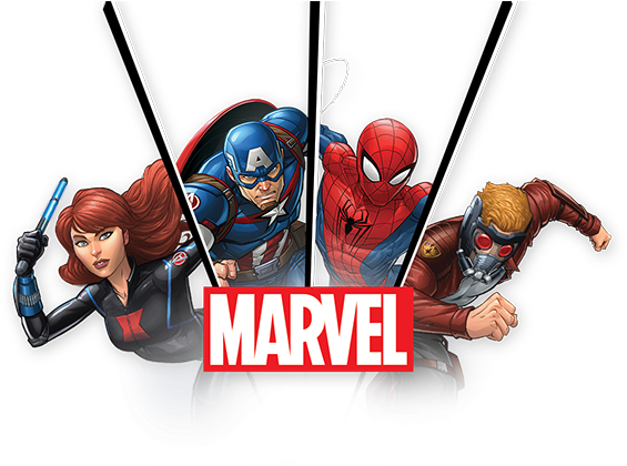 Image Layer - Poster: Marvel Group Image, 81x61in. (600x419), Png Download