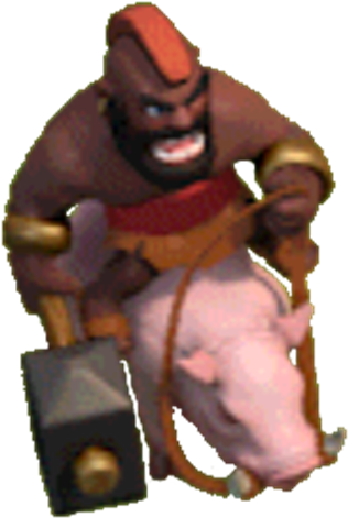 Hog Rider1 - Hog Rider Level 1 6 (478x478), Png Download