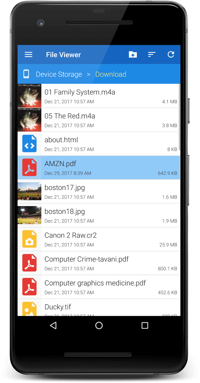 Home Screen File Manager - Android (800x1480), Png Download