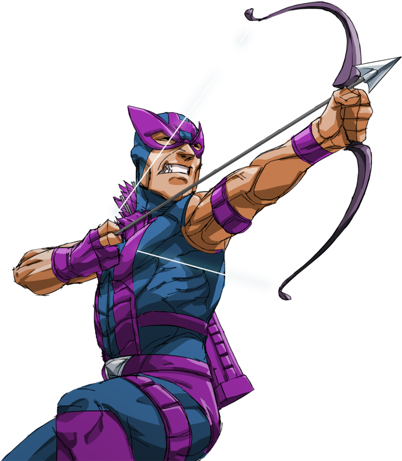 Cartoon - Hawkeye Comic Transparent (900x920), Png Download