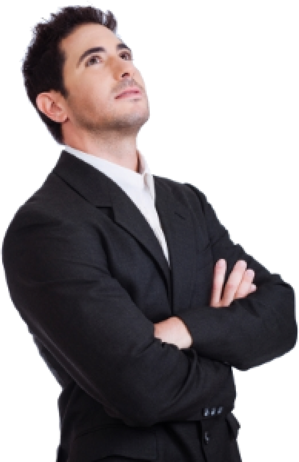 Thinking Man Png Free Download - Man Thinking Png (600x900), Png Download