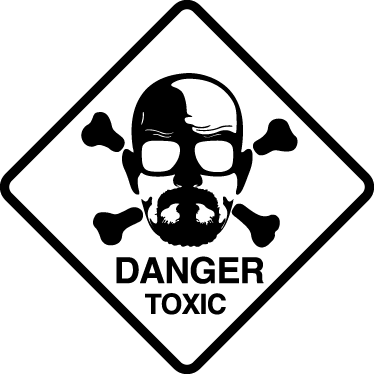 Adhesivo Breaking Bad Danger Línea - Danger Breaking Bad Sticker ...