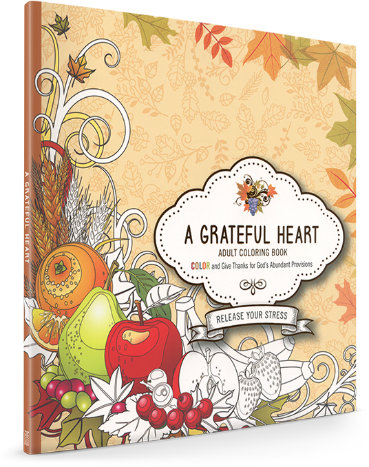 A Grateful Heart Adult Coloring Book - Harvest Blessings: Color And ...