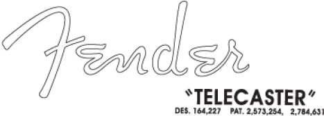 Download Fender Logo Vector - Fender Telecaster | Transparent PNG ...