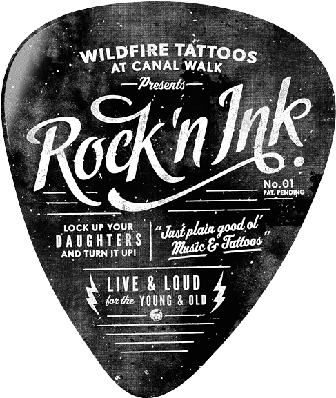 Rock N Ink - Rock And Roll Graphic (550x684), Png Download