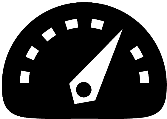 Gauge - Speed (563x606), Png Download