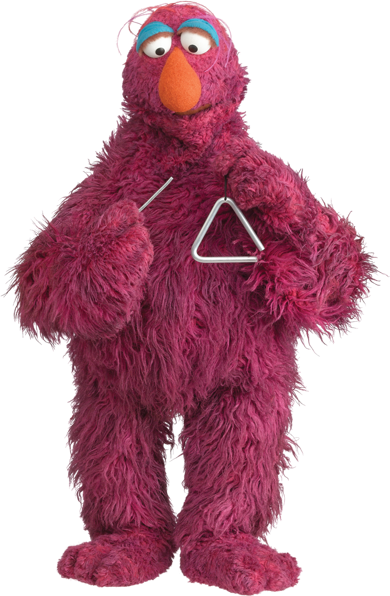 Telly Triangle Tumblrpicture - Telly Sesame Street Png (777x1200), Png ...