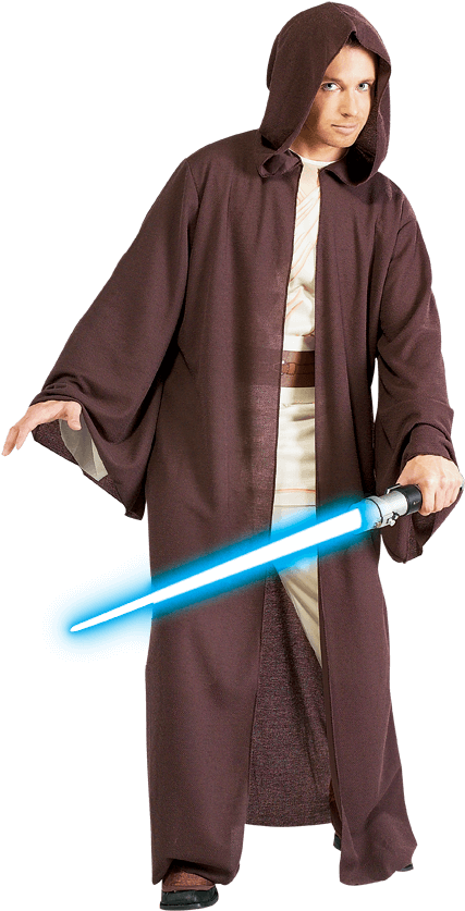 Deluxe Adult Jedi Knight Hooded Robe (850x850), Png Download