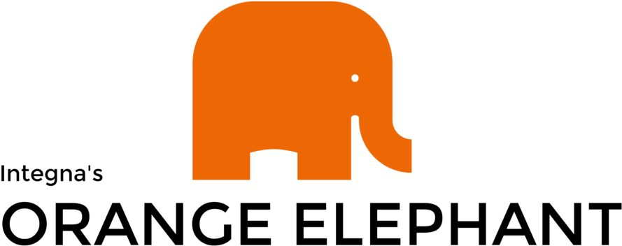 Orange Elephant Logo 5000 (1000x478), Png Download
