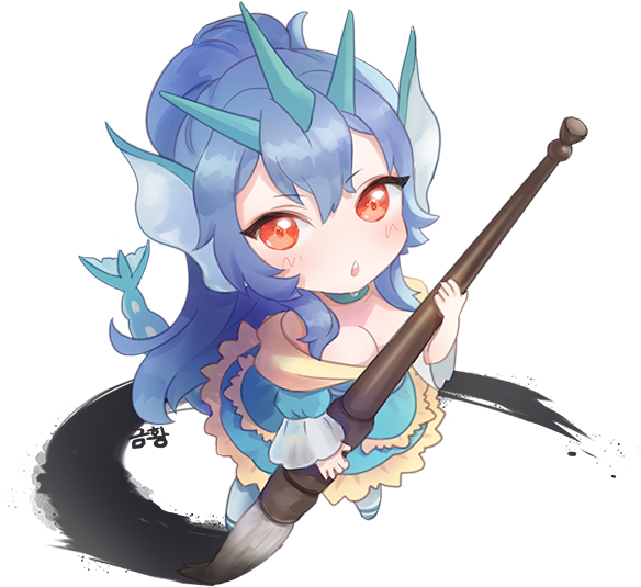 Gyarados Drawn By Tasselcat - Chibi (600x570), Png Download