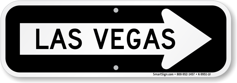 Download Las Vegas City Traffic Direction Sign - Los Angeles Sign Png ...