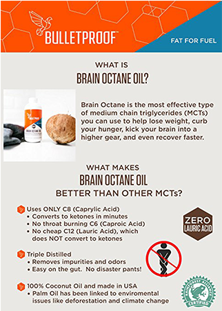 Brain Octane Oil Benefits (375x500), Png Download