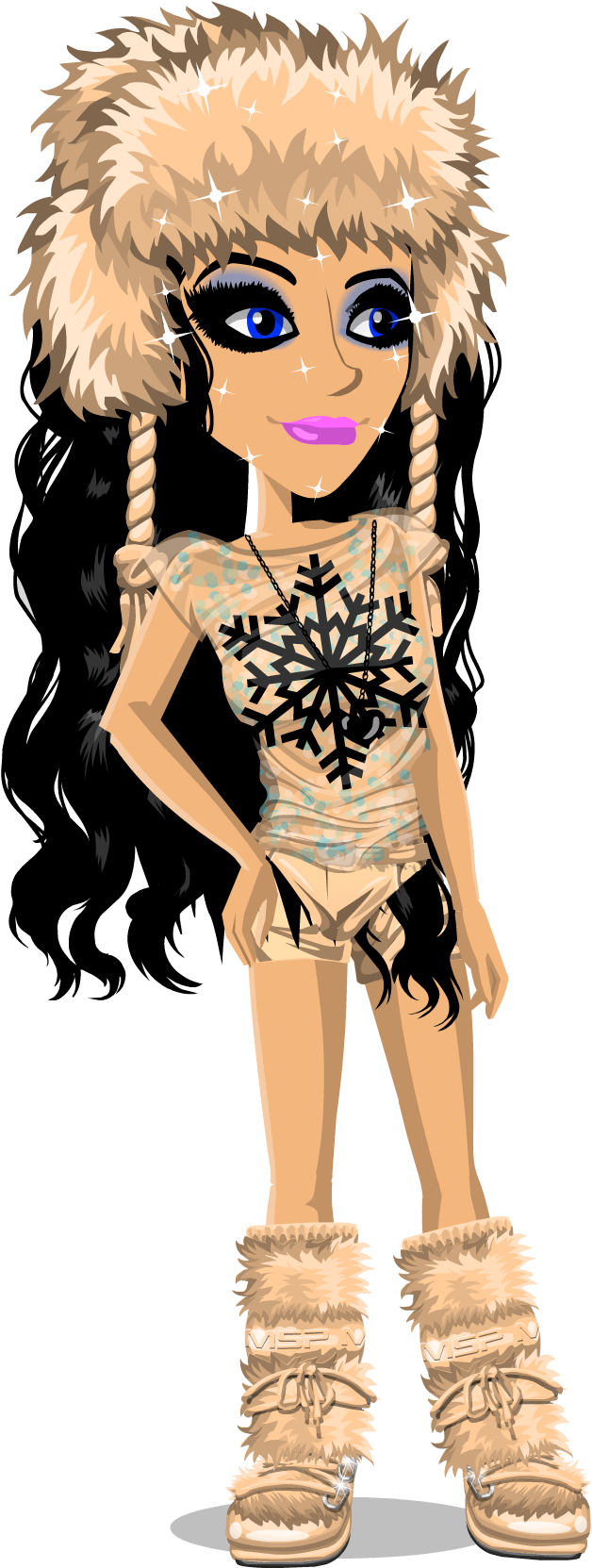 Msp Thnx @girls - Moviestarplanet (663x1667), Png Download