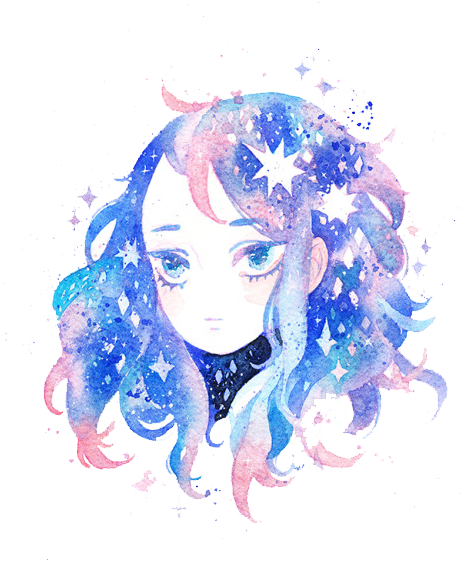 Girl Sticker - Drawing (500x572), Png Download