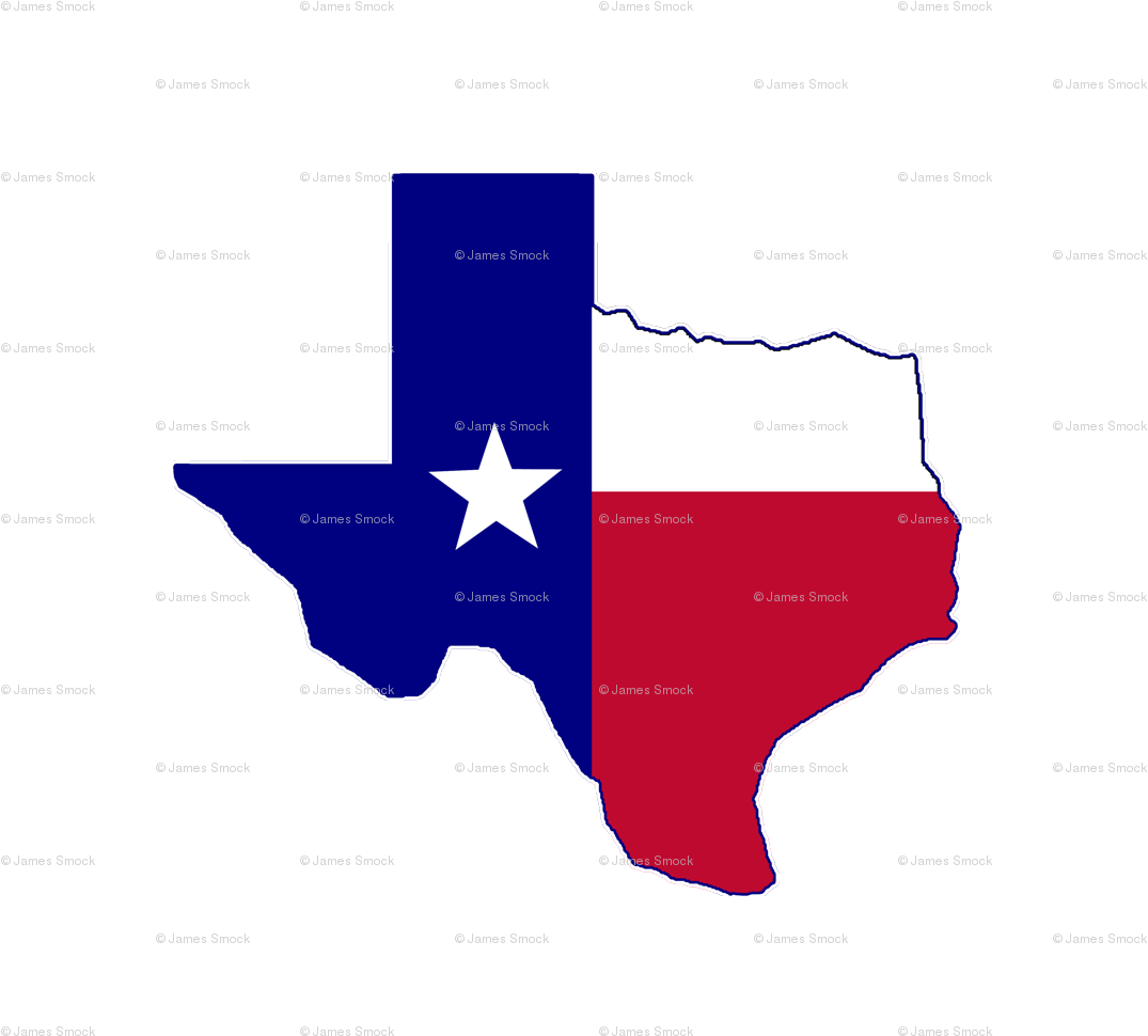 Shape Of Texas With Flag (1125x1062), Png Download