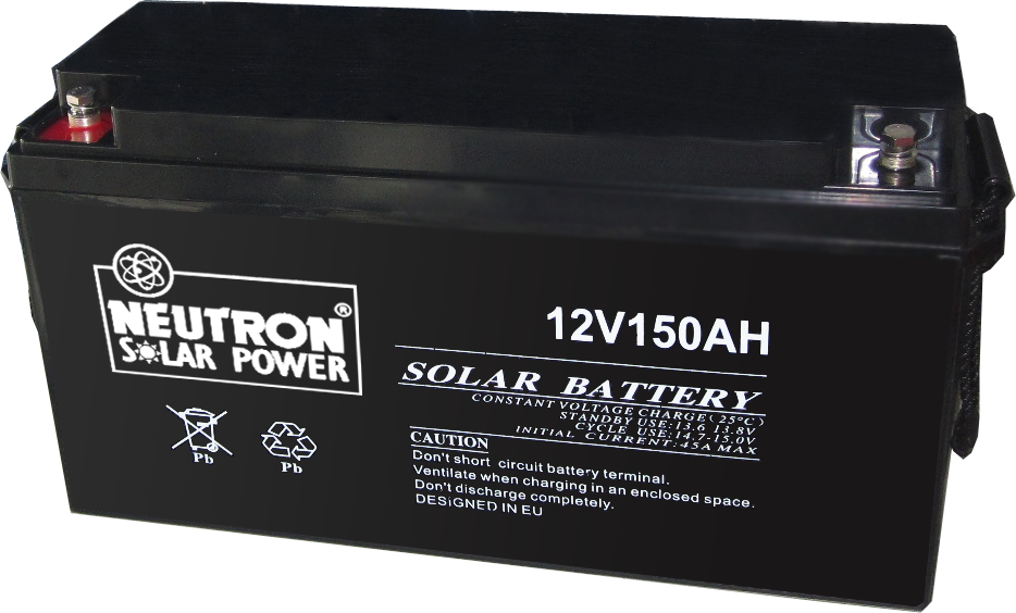 Neutron Solar Battery 12v 150ah - Multipurpose Battery (934x564), Png ...