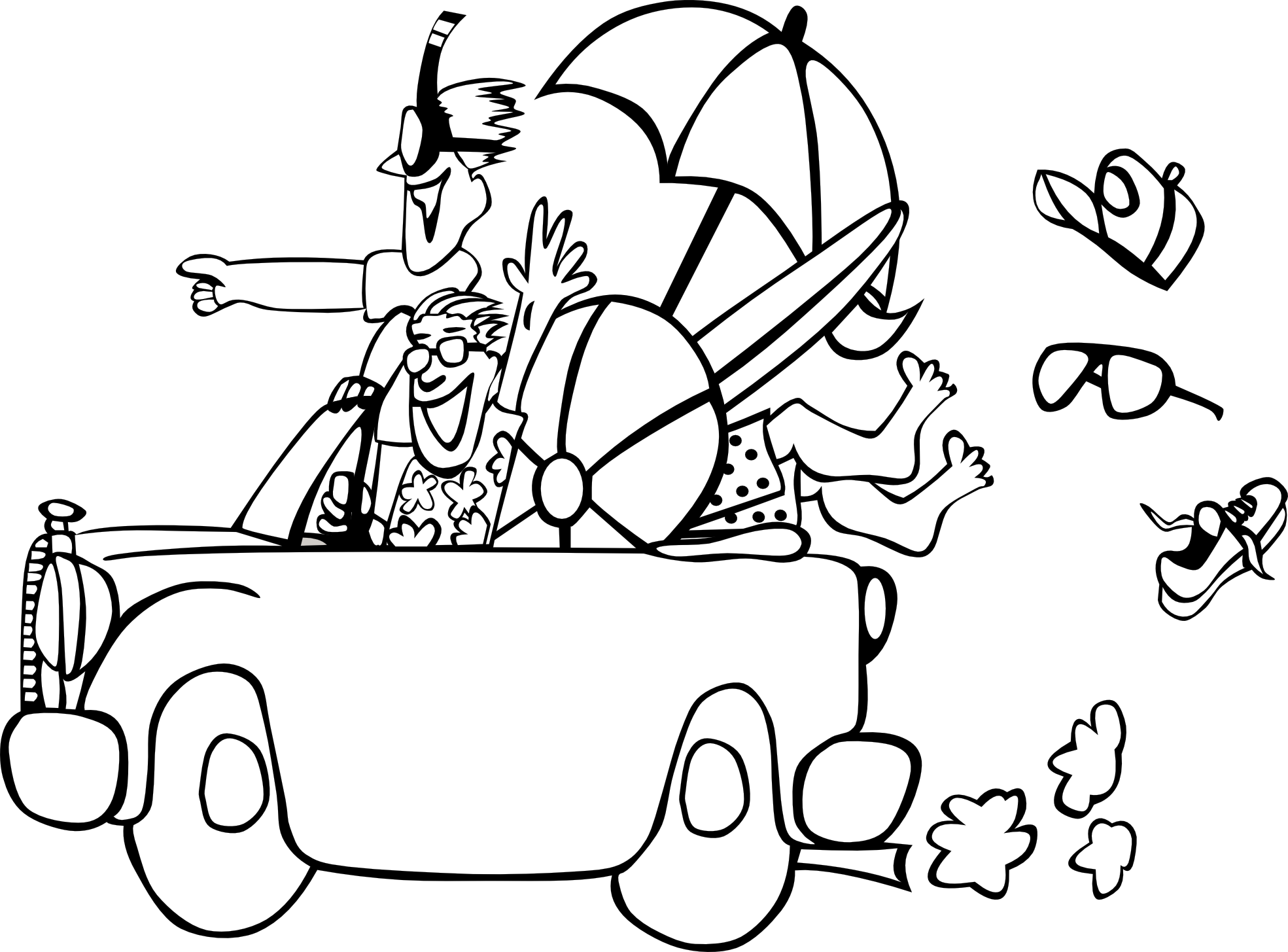 Travel Clip Art Black And White