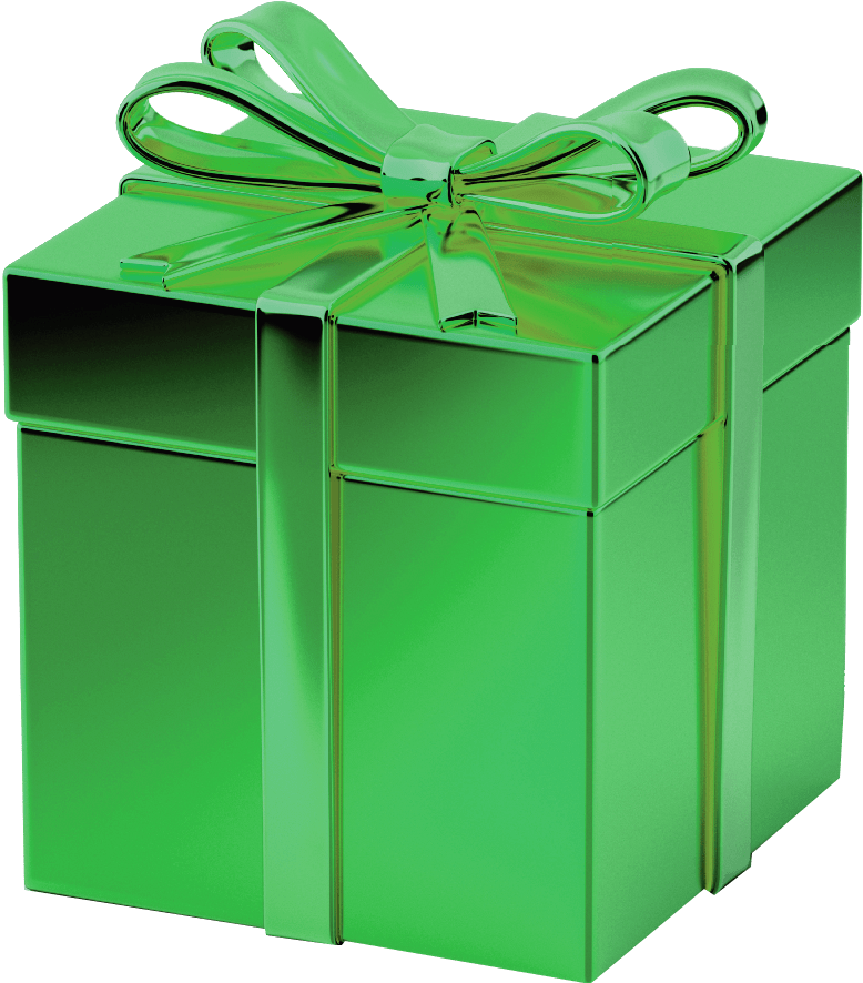 Green Gift Box Transparent Background Image (992x970), Png Download