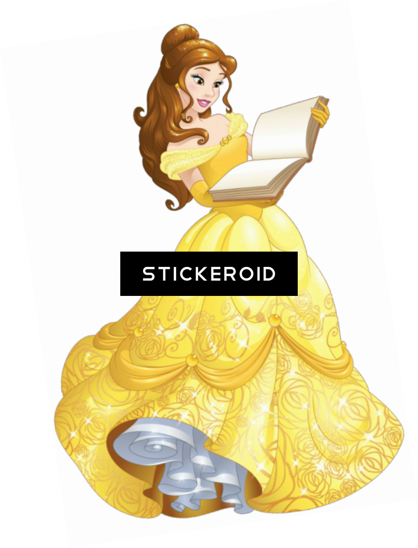 Belle And Beast Beauty Cartoons Disney Princess The (848x1113), Png ...