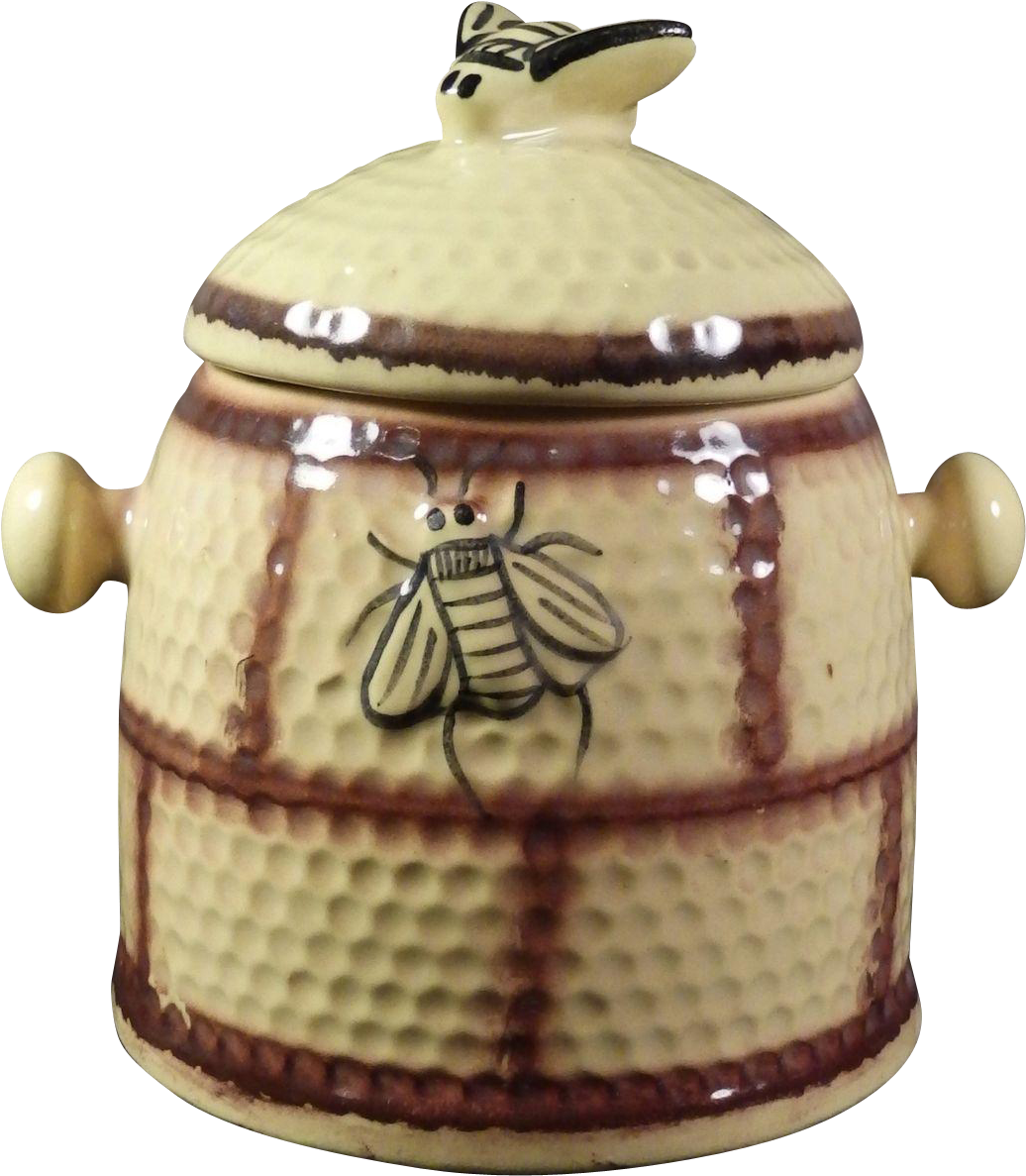 Vintage Bee Hive Biscuit Jar Cookie Jar~ House Of Webster (1186x1186 ...