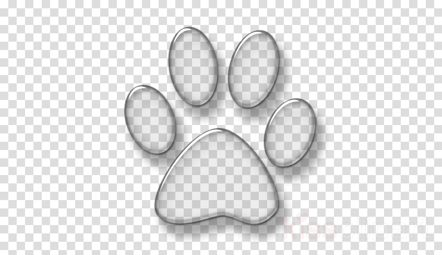White Paw Print Png Clipart Cat Dog Paw (900x520), Png Download