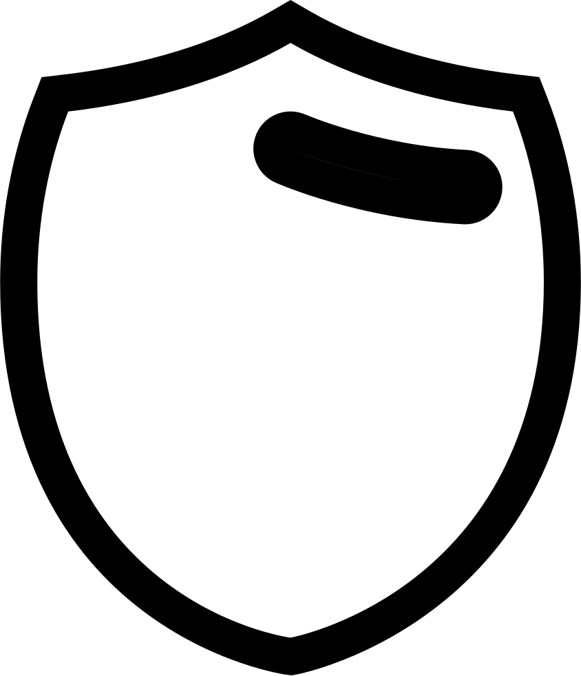 Blank Shield - - Icon (844x981), Png Download