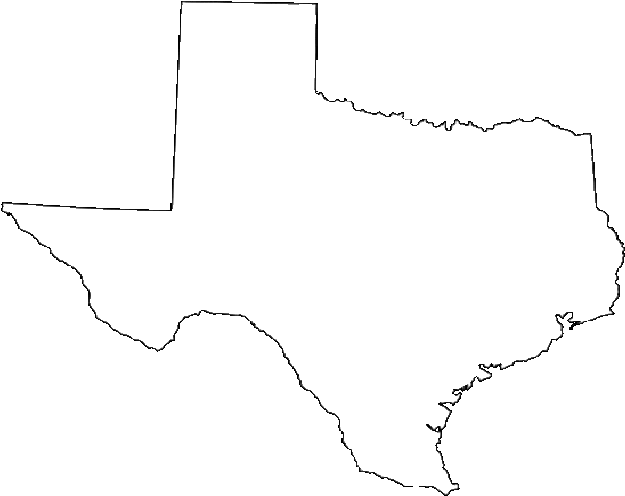 Texas Outline Png Picture - Map (684x531), Png Download