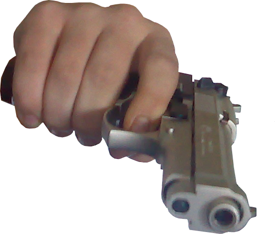 Gun In Hand - Gun In Hand Png (565x481), Png Download
