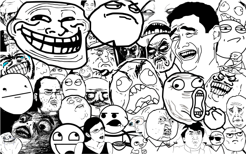 Meme Face Wallpaper 917x594, - Maxpedition Troll Face (swat) Morale ...