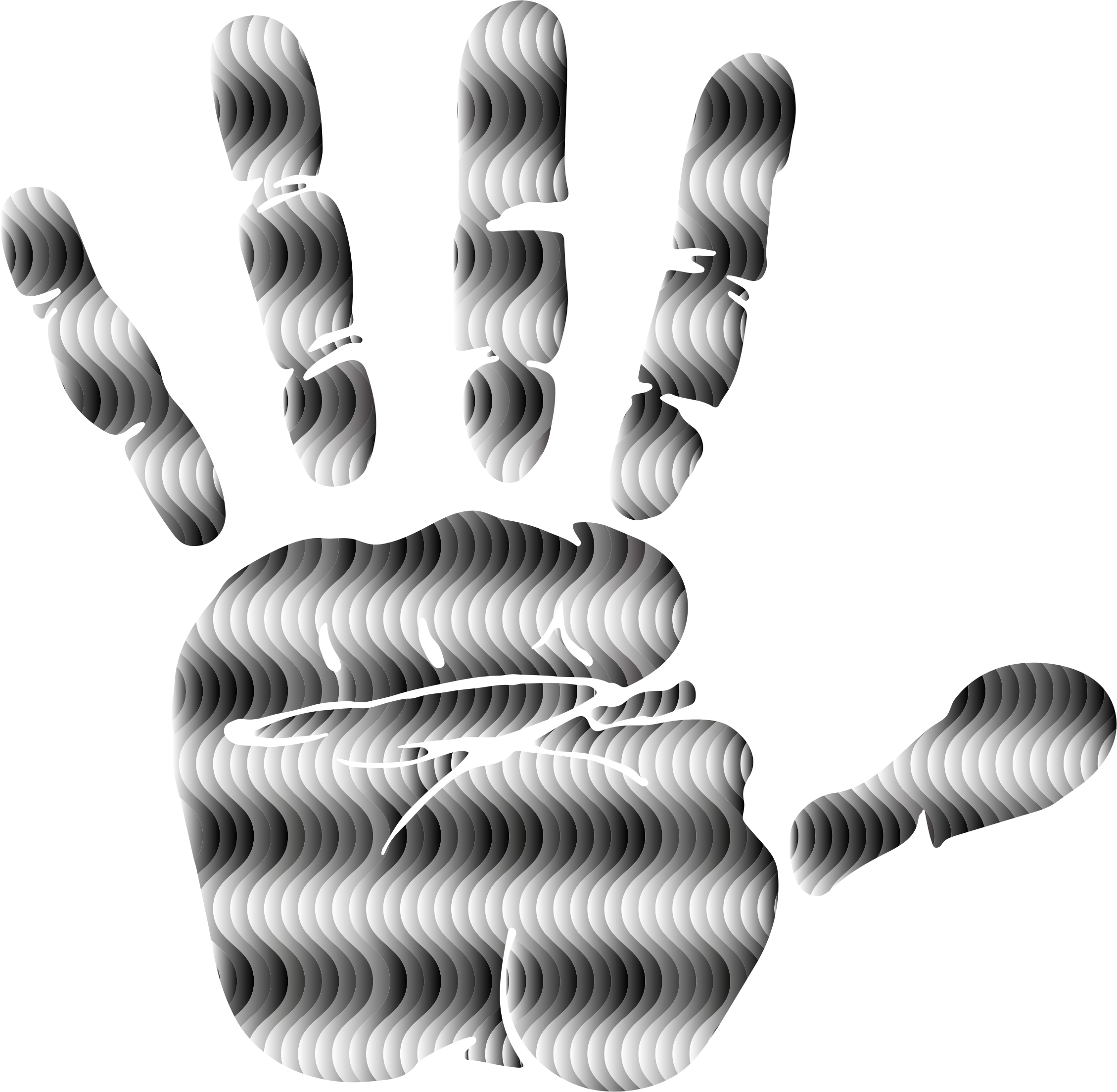 Download This Free Icons Png Design Of Prismatic Waves Handprint ...