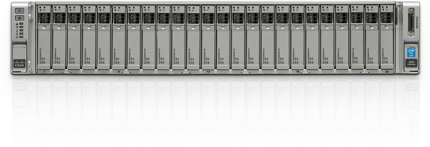 Cisco Ucs M4 C240 Rack Server (1500x735), Png Download